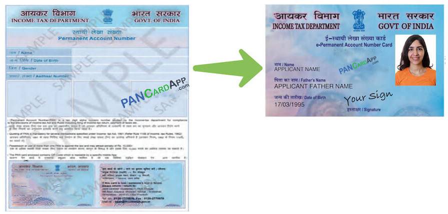 ePAN to Physical PAN Card with SIGN Application (Feb 25)