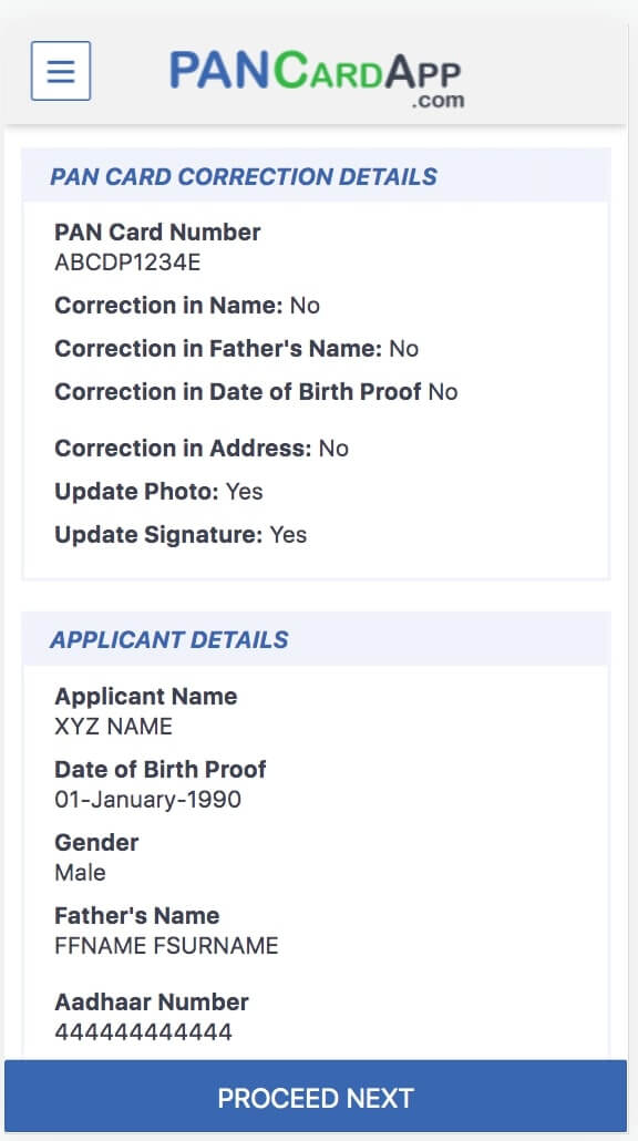 Pan Card Correction Form Pdf 2021 Pdf - Infoupdate.org